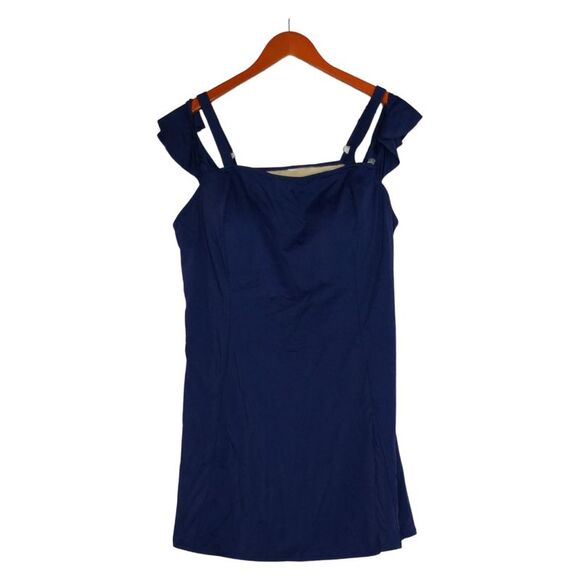 Denim&Co | Swim | Denim Co Beach Off The Shoulder Swim Dress Womens ...